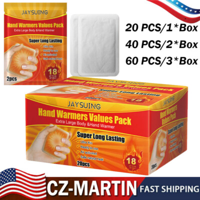 60 PCS Hand Warmer + Body SUPER Warmers 🔥 18-hour Extra Long Activation ...