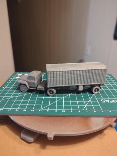 3d Printed 1/144 Scale 1957 Chevy Semi Truck 8100. With Trailer ...