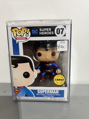 Funko POP! Superman DC Universe Chase Metallic #07 Limited Edition | eBay