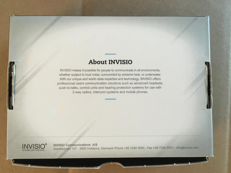 NIB INVISIO M80 Wireless Remote PTT Button P-M80-120 PRD11875-CAG ...