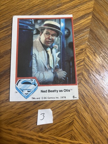 1978 Topps Superman DC Comics Card Ned Beatty As Otis #6 | eBay