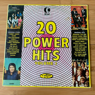 Various 20 POWER HITS Volume 2 Compilation K-TEL VINYL 12" LP Album ...