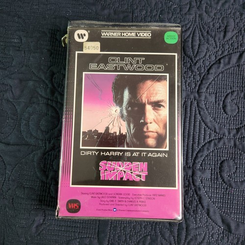 VTG SUDDEN IMPACT (1983) Clint Eastwood VHS, Warner Home Video ...