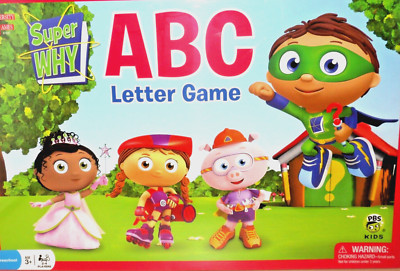 Super Why , ABC Letter Game, NEW! PBS Kids, Age 3 up Learn Reading ...