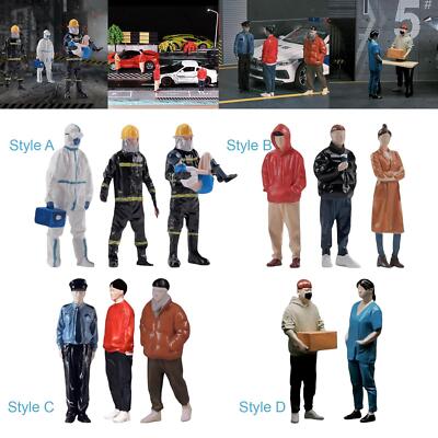 1/32 Models People Figures Painted Figures Standing Tiny People for ...
