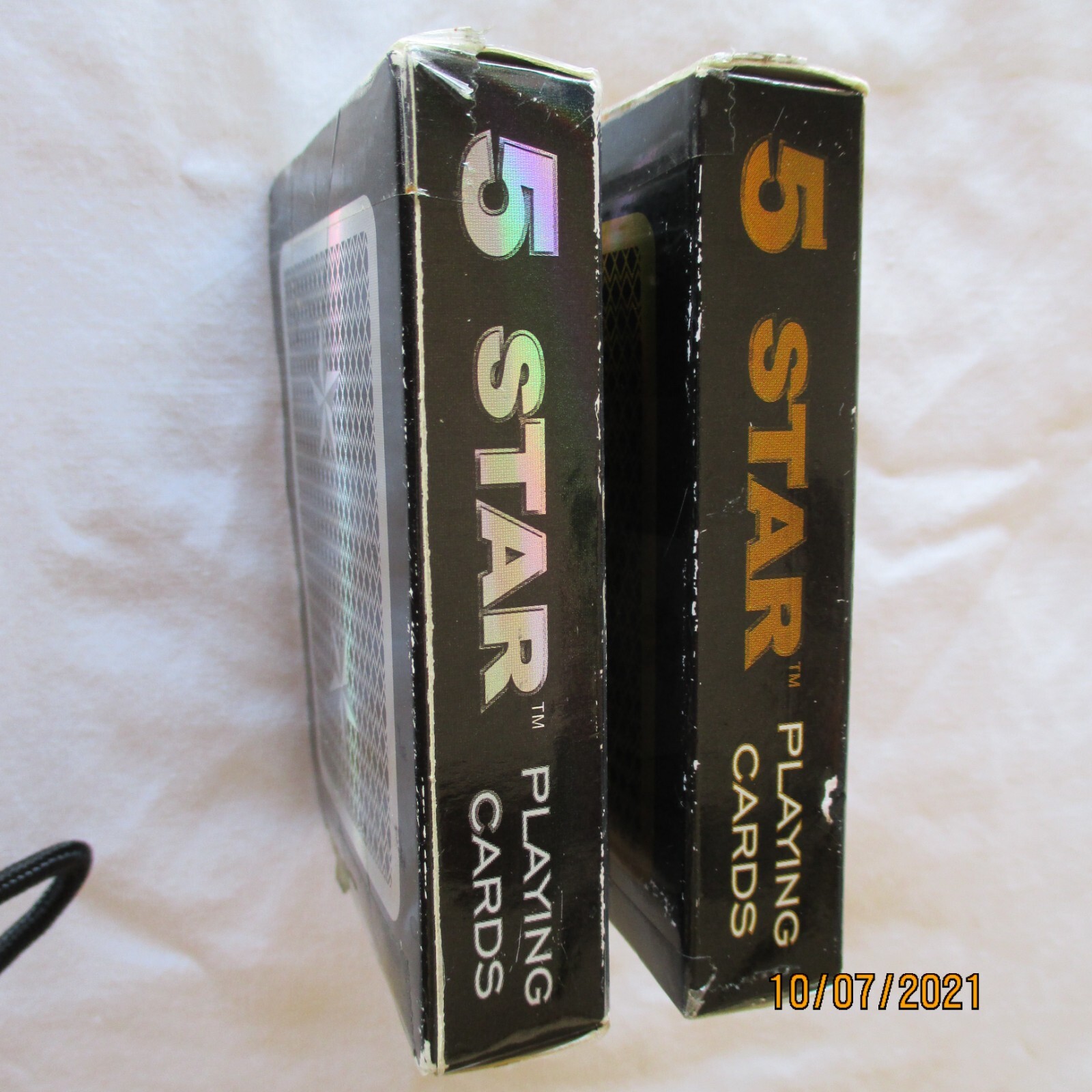 Vintage LOT Of 2 Casino Quality 5 STAR Playing Cards 1 Golden Deck 1 ...