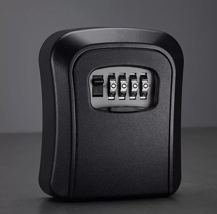 Key Safe Box 4 Digit Wall Mounted Outdoor Key Lock Box High Security ...
