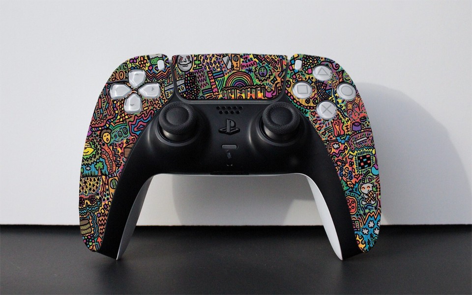 Cute Colorful PS5 Skin For PS5 PlayStation 5 - Full Wrap Vinyl For PS5 ...