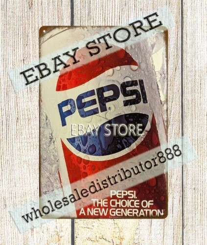 1989 pepsi soda pop soft drink advertising collectibles metal tin sign ...