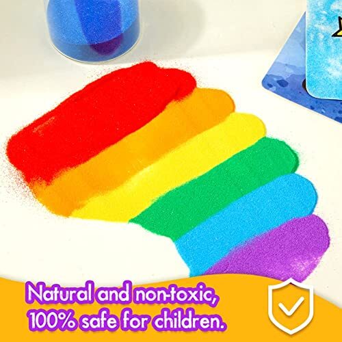 3 otters Colored Sand for Crafts, Art Sand Kit for Kid, Assorted Colors ...