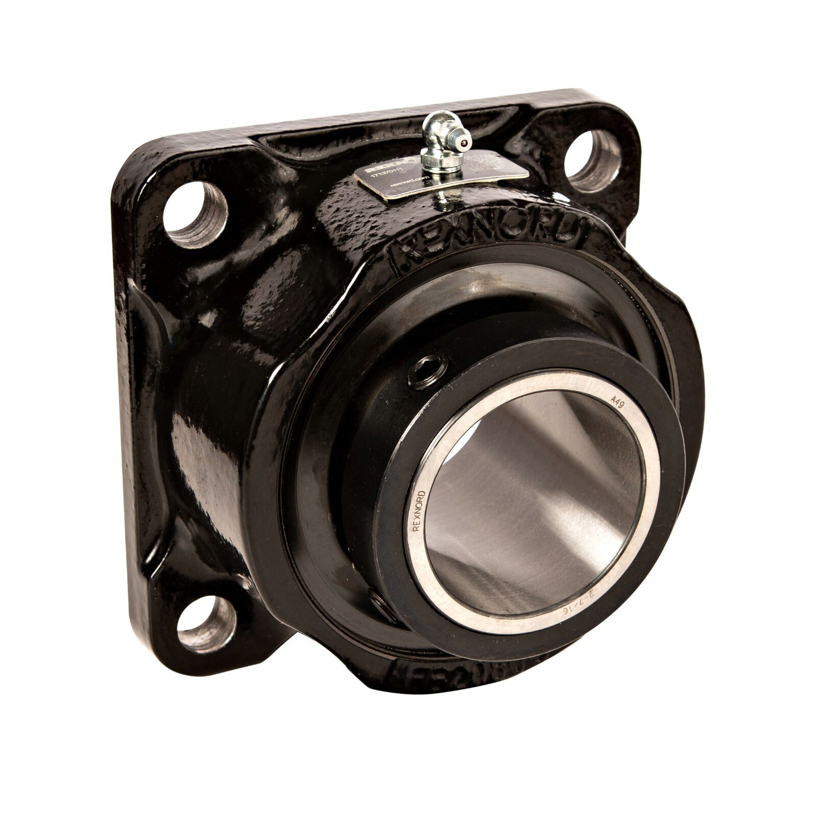 REXNORD FB107T 1-7/16" SQUARE FLANGE BEARING REPLACES DODGE F4S-S2-107R ...