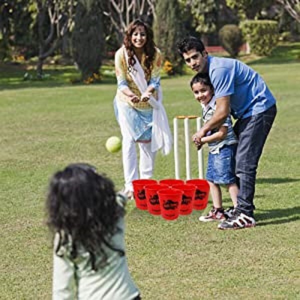 Juegoal Yard Pong Outdoor Giant Yard Game Set with Durable Buckets ...