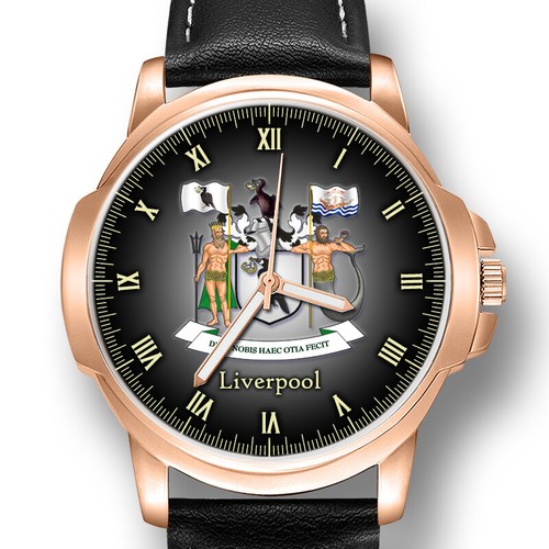 LIVERPOOL CITY COAT OF ARMS MENS WRIST WATCH BIRTHDAY BEST GIFT ...
