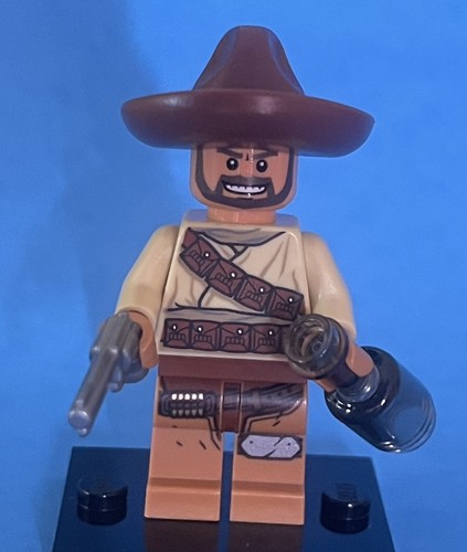 Lego Cowboy dark FLESH CHARRO western bandit w brick warriors sombrero ...