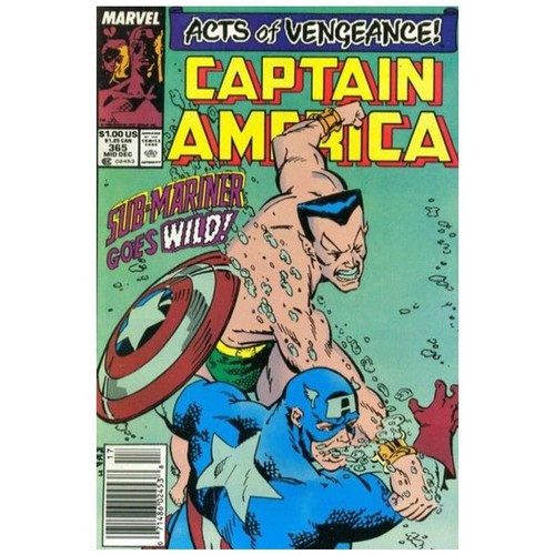 Captain America #365 Newsstand - 1968 series Marvel comics VF+ [e. | eBay