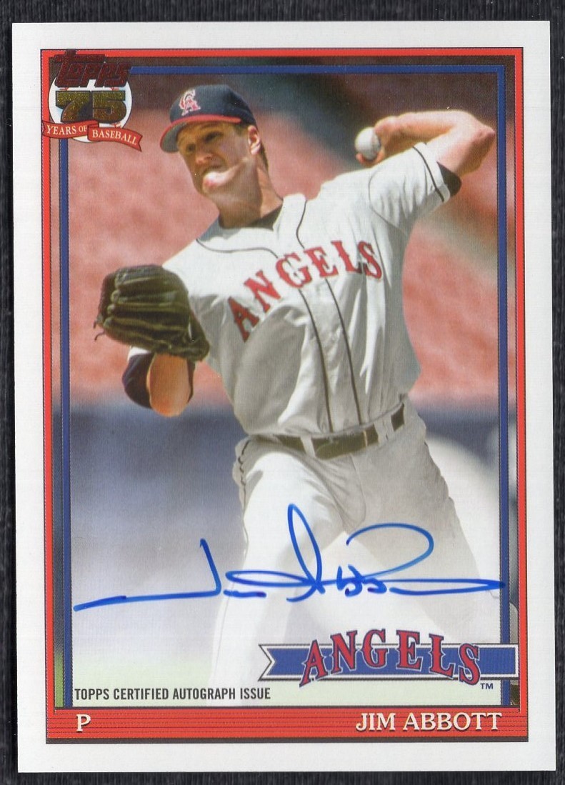2026 Topps 1991 Autograph #91A-ABB Jim Abbott AUTO | eBay