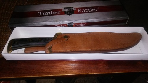 Timber Rattler Western Outlaw Tr65 Bowie Hunters Combat Knife Full Tang ...