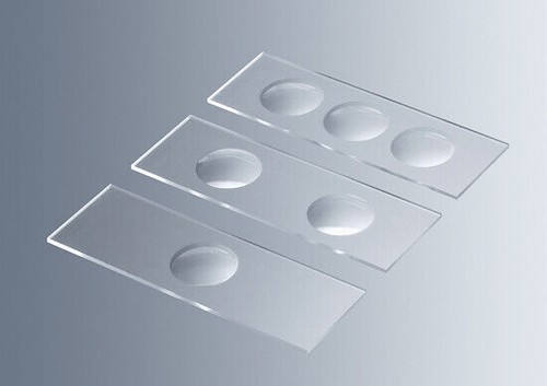 Concave Cavity Slide Glass- Microscope Slides- Single Concave Cavity X ...