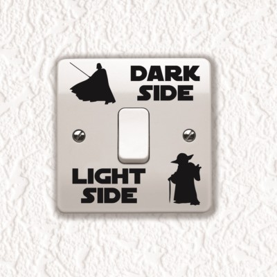 Dark Light Side Switch Sticker Vinyl Decal Child Room Light Switch | eBay