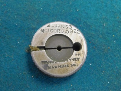 Hanson Whitney No Go Thread Ring Gage 4-36 NS-3 | eBay