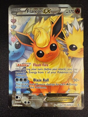 Flareon EX (Full Art) RC28-32 Generations: Radiant Collection Holo | eBay