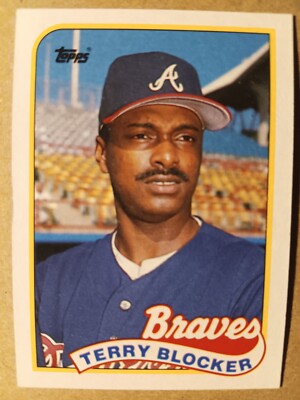 TERRY BLOCKER ATLANTA BRAVES 1989 TOPPS BASEBALL CARD #76 | eBay