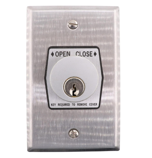 MMTC HBF Interior Flush Mount Open-Close Key Switch, Single Gang, NEMA ...