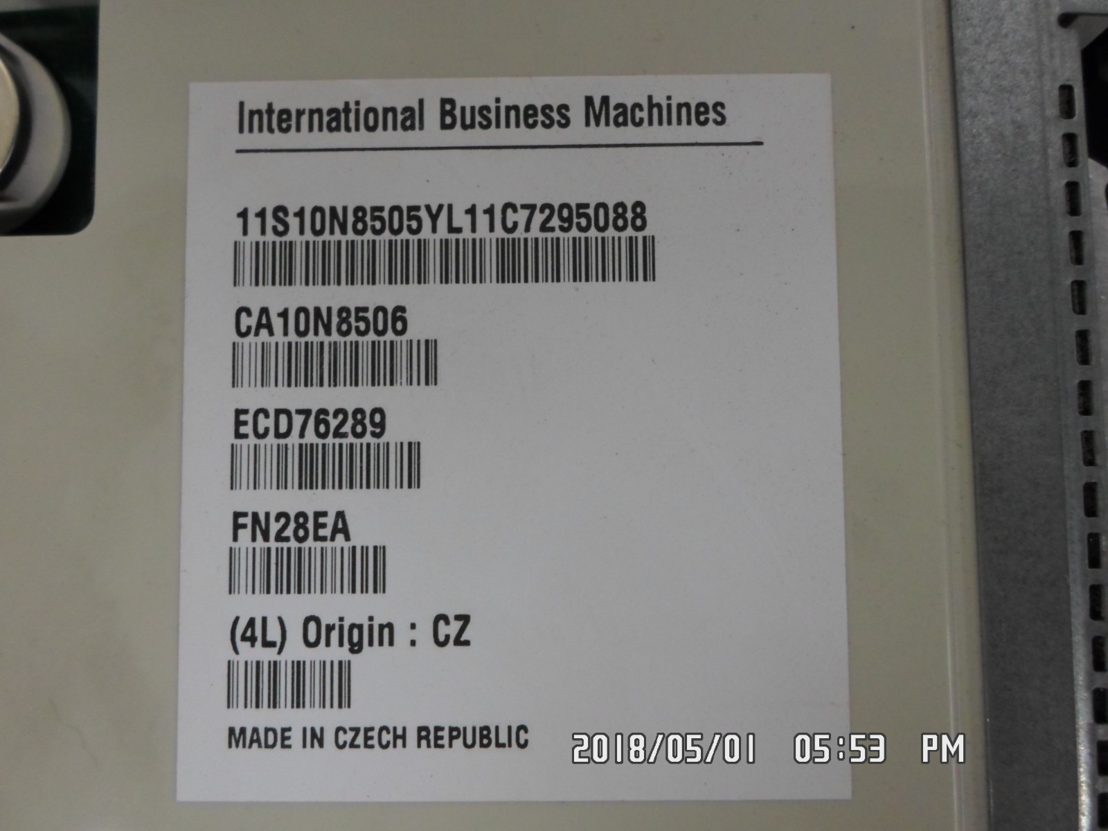 IBM 10N8505, CA10N8506, ECD76289, FN28EA Service Processor Card | eBay