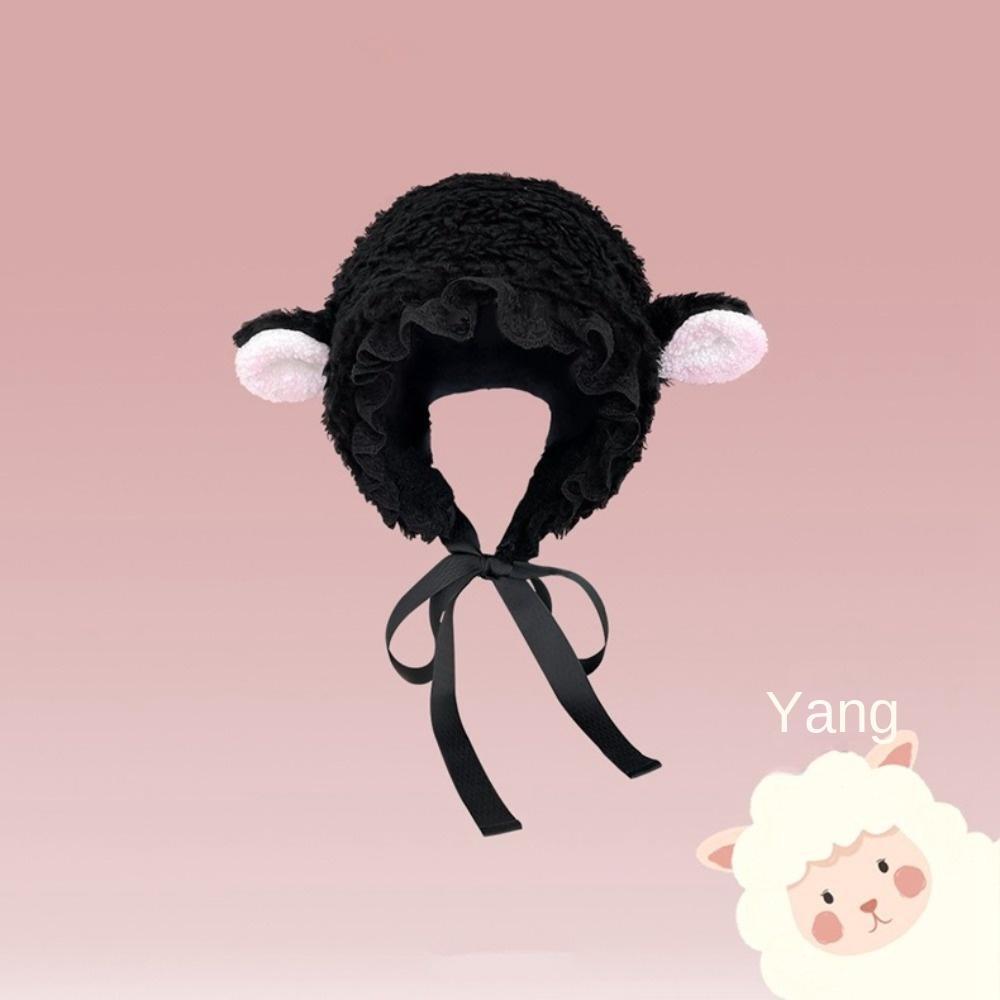 Lace Costume Hats Lamb Cashmere Cosplay Hat Trendy Outdoors Hats | eBay