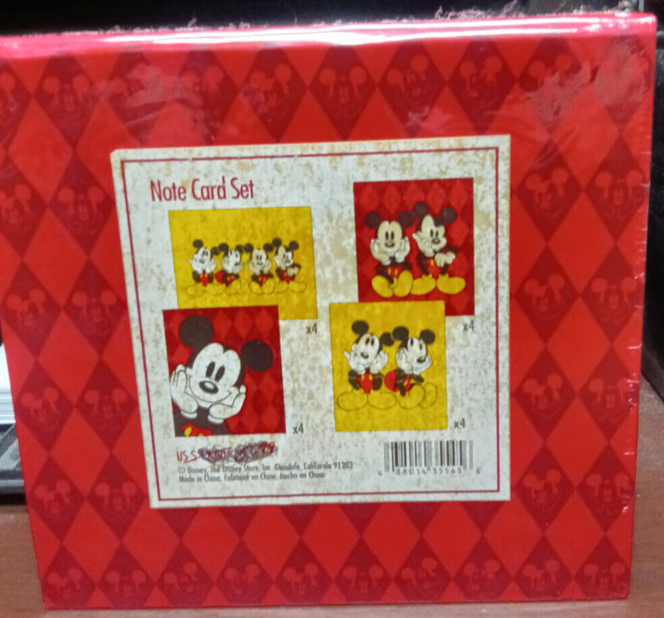 Walt Disney Mickey Mouse Note Card Set NEW | eBay
