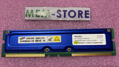 64MB PC800 800MHz RDRAM RIMM Rambus RAM for IBM IntelliStation Z Pro ...
