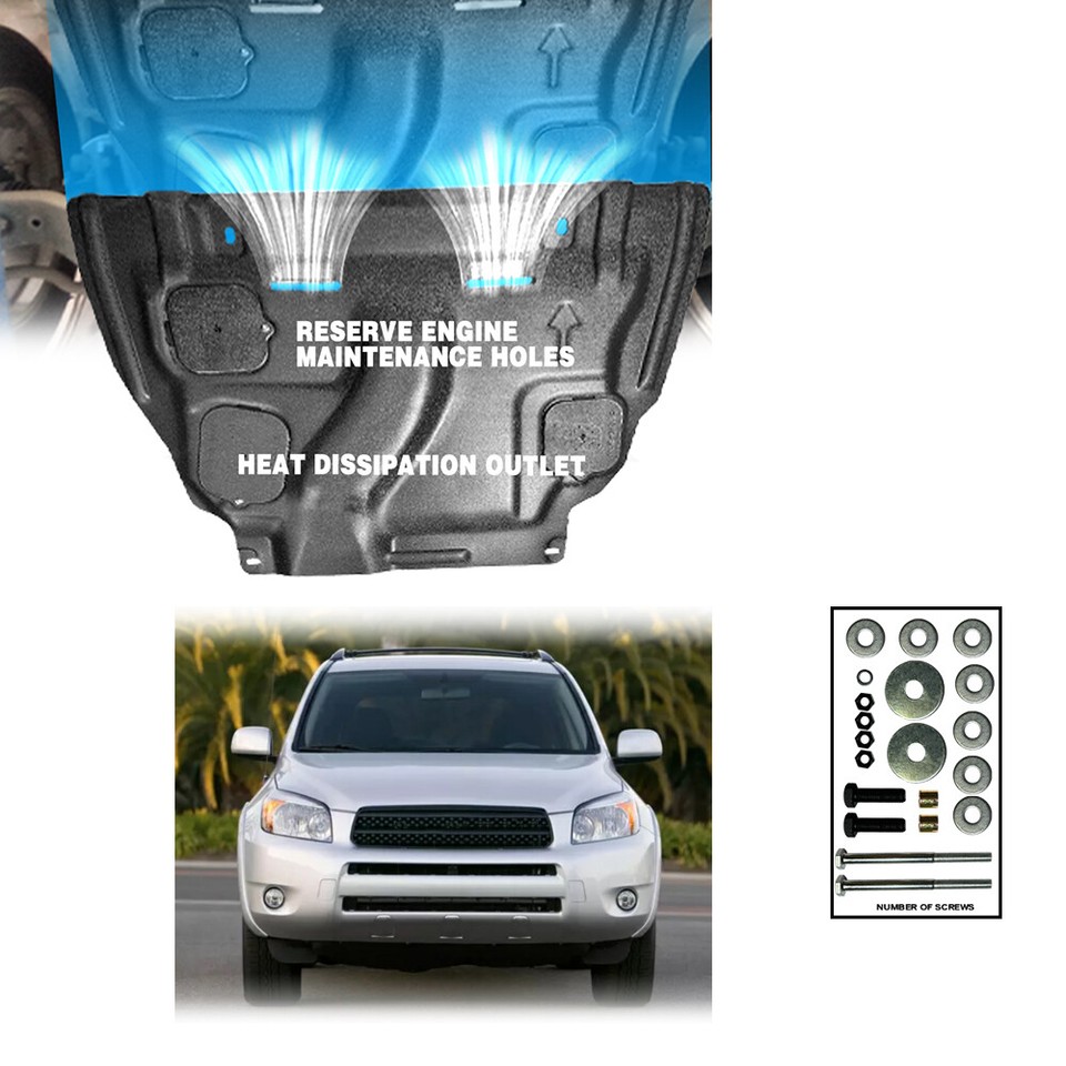 Front Engine Under Cover Splash Shield Fit For Toyota RAV4 2009-2012 2 ...