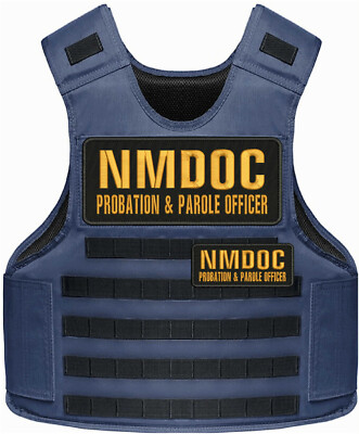 NMDOC Probation & Parole Officer Embroidery Patches 4X10 &2X5 Hook on ...