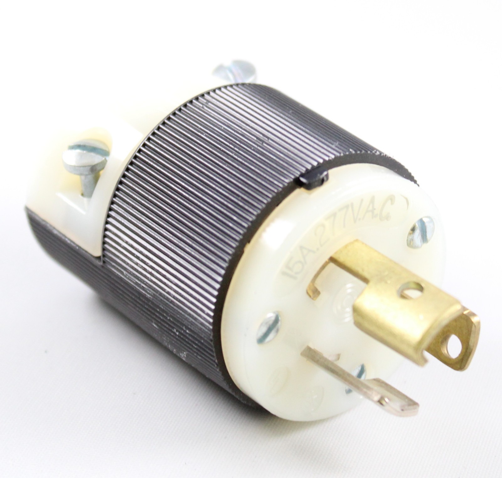15A Locking Plug 2p 3w 277vac l7-15p bk hubbell hbl4773vbk qty=1 | eBay