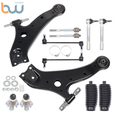 For 2009-2016 Toyota Venza 12pcs Control Arms Ball Joints Tie Rods End ...