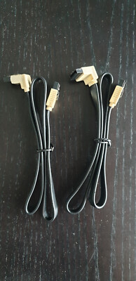 2 x Câble SATA coudé et droit 6G E315781 AWM STYLE 2725 80°C 30V VW-1 ...