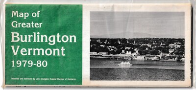BURLINGTON, VERMONT AREA MAP 1979-80 MINT | eBay