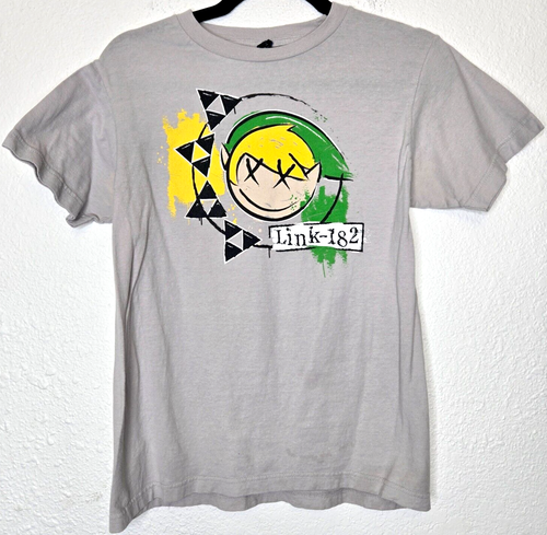 Link 182 T Small Gray Zelda Blink 182 Parody Graphic Crew Tee Tour ...