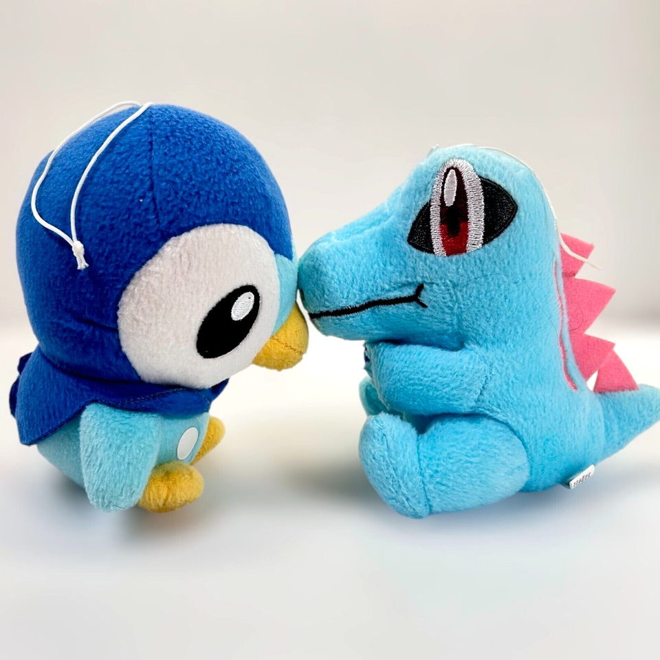 Pokémon Plush Totodile Piplup Mogu Mogu TIme Stuffed Toy Japan Import ...