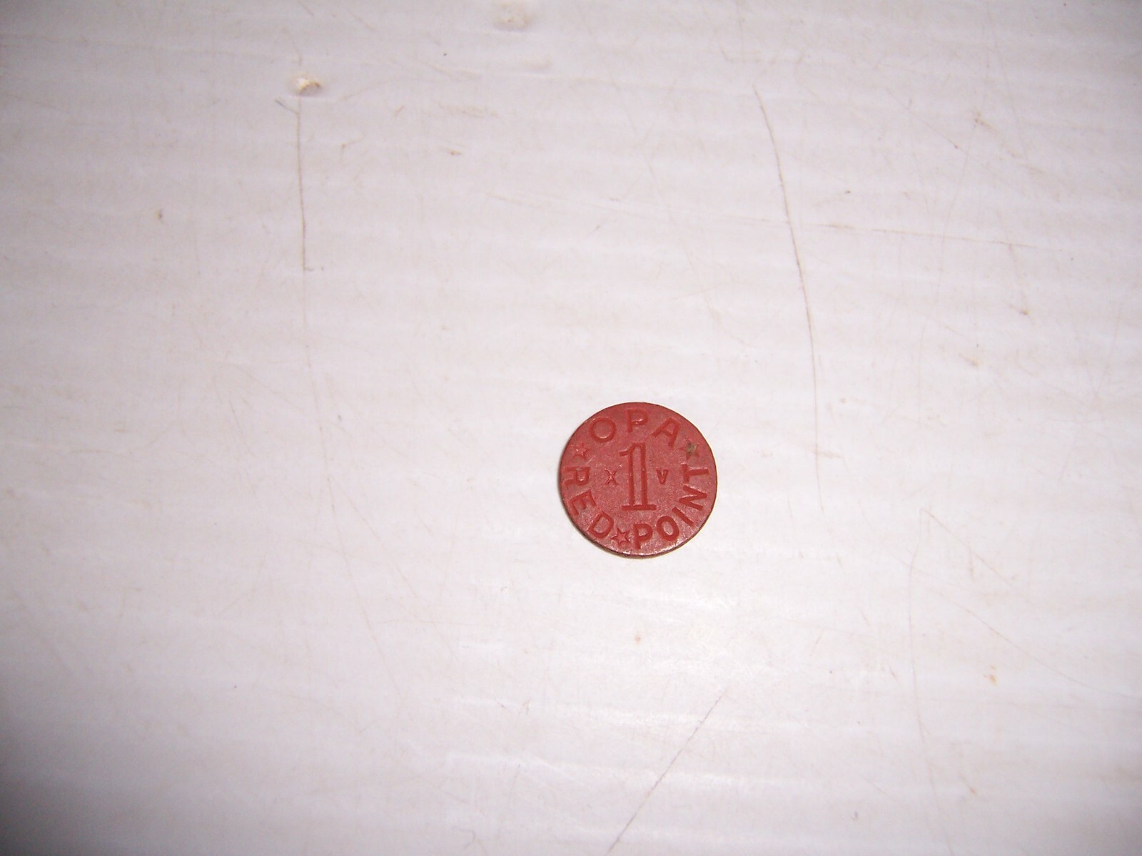 Vintage WWII OPA Red 1 Point Ration Token | eBay