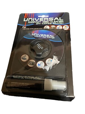 Universal Compact Disc Cleaner With Cleaning Solution | eBay