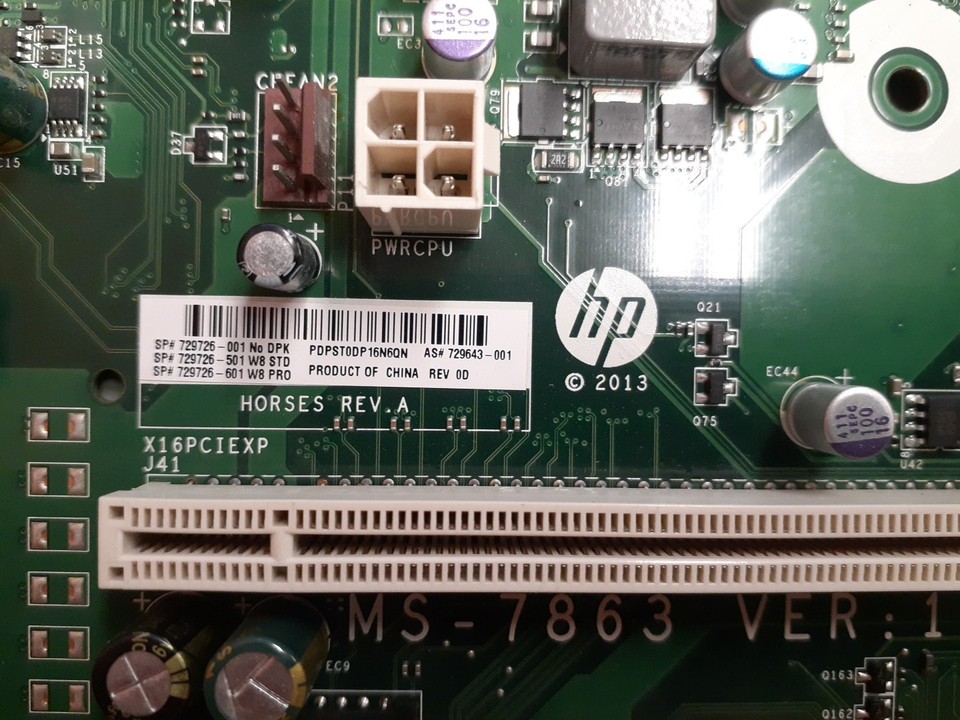 HP Prodesk 405 G1 MS-7863 MT Desktop Motherboard 729726-001 729643-001 ...