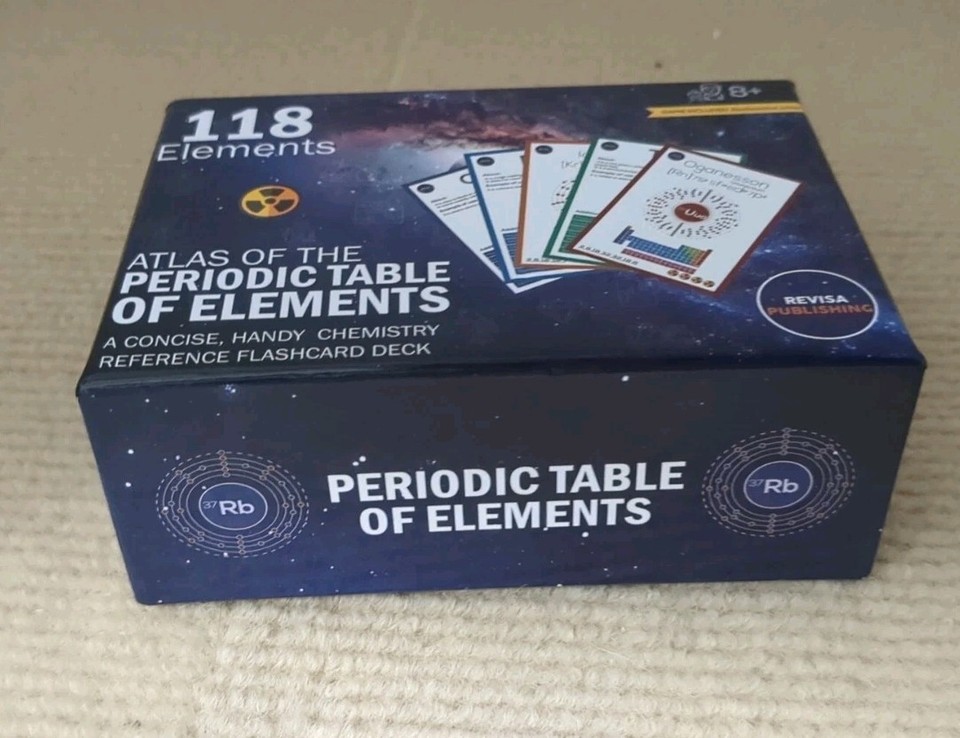 Atlas of the Periodic Table of Elements Reference Flashcard Deck 118 Like New | eBay