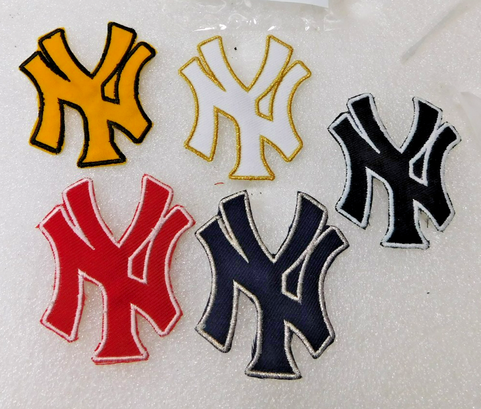 5-Embroidered Iron on patch New York Yankees Baseball NY Logo Sports ...
