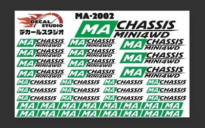 Decal Studio Mini 4Wd Chassis Sticker Ma 2002 Green | eBay