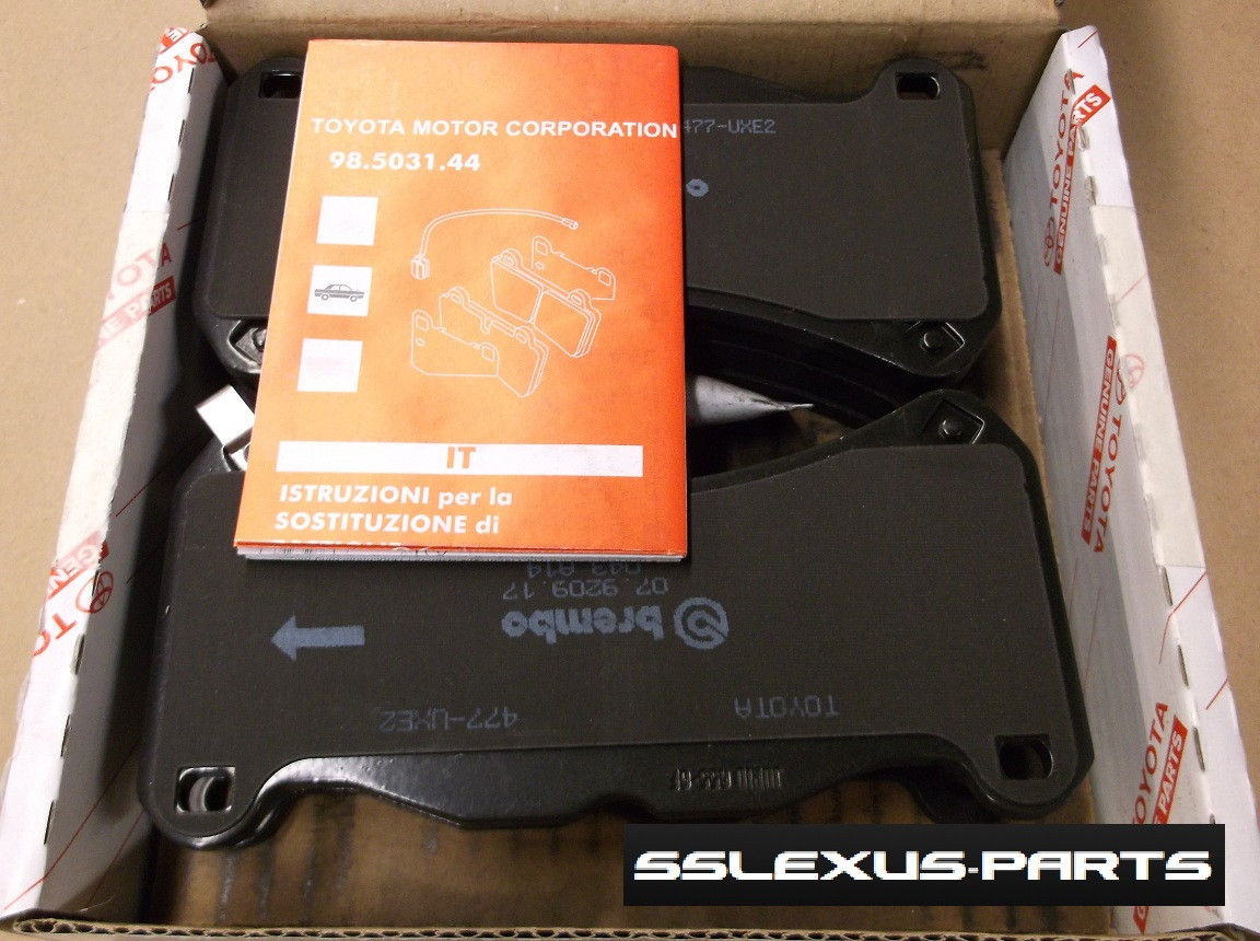Lexus IS-F ISF (2008-2014) OEM Genuine FRONT BRAKE PADS / PAD SET 04465 ...