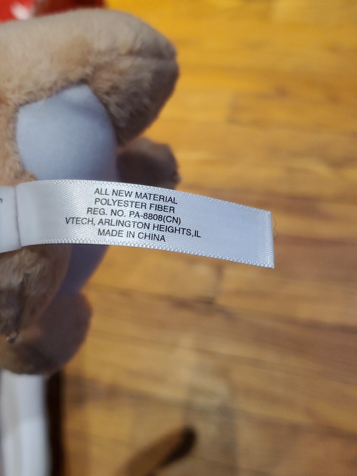 Vtech 8" Plush Puppy Dog Girl Brown Pink Bow Care for me Learning ...