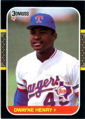 1987 Donruss #637 Dwayne Henry NM-MT Rangers ID:172852 | eBay