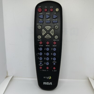 RCA NiteGLO TV VCR Universal Remote Control Cleaned Tested Authentic ...