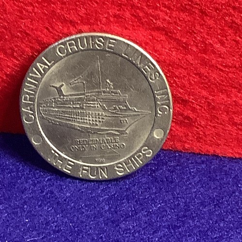 Carnival Cruise Lines $1 Vintage Gaming Token The Fun Ships Dollar ...